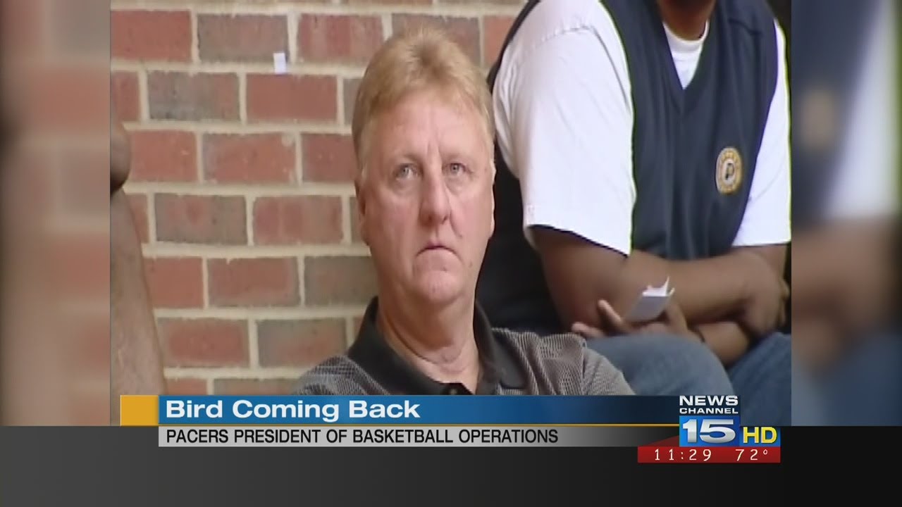 Larry Bird returning to Pacers front office - YouTube