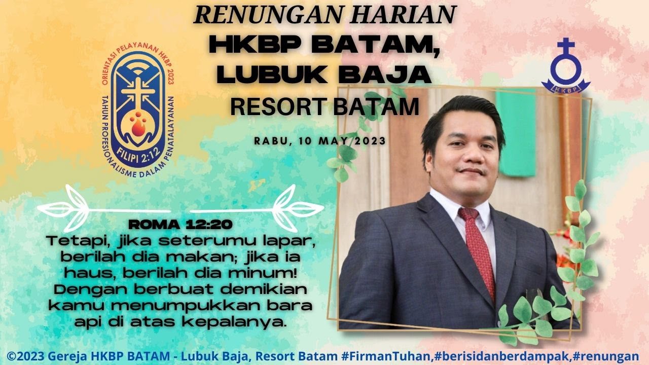 RENUNGAN HARIAN HKBP BATAM, LUBUK BAJA | Rabu, 10 Mei 2023 - YouTube