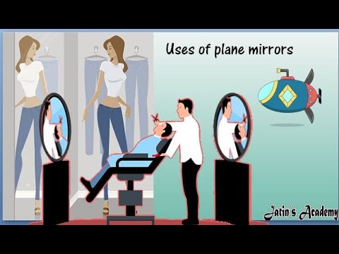 Uses of plane mirrors class 7th ICSE ch 4 reflection of light physics ...