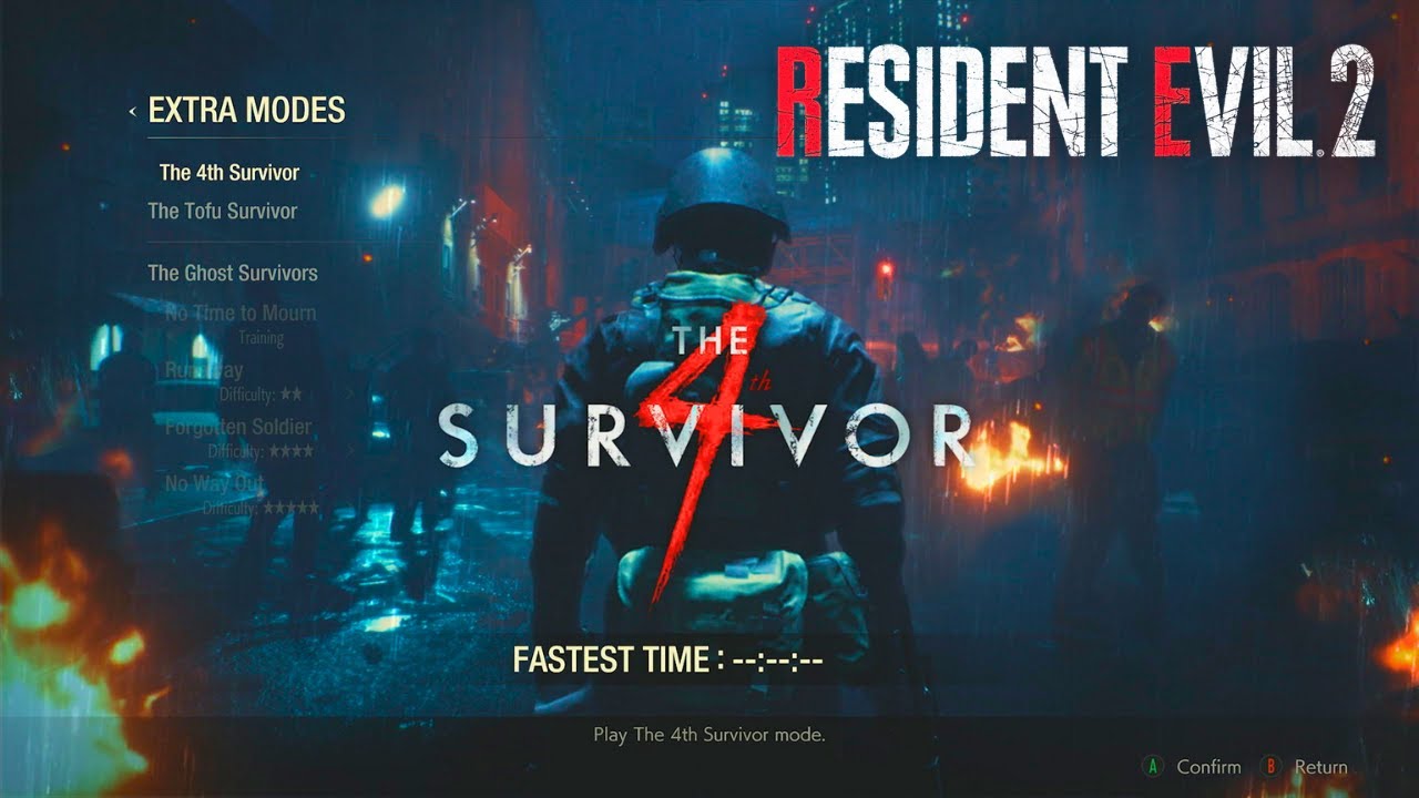 Resident Evil 2 Remake Extra Modes The End | The Impossible Mode - YouTube