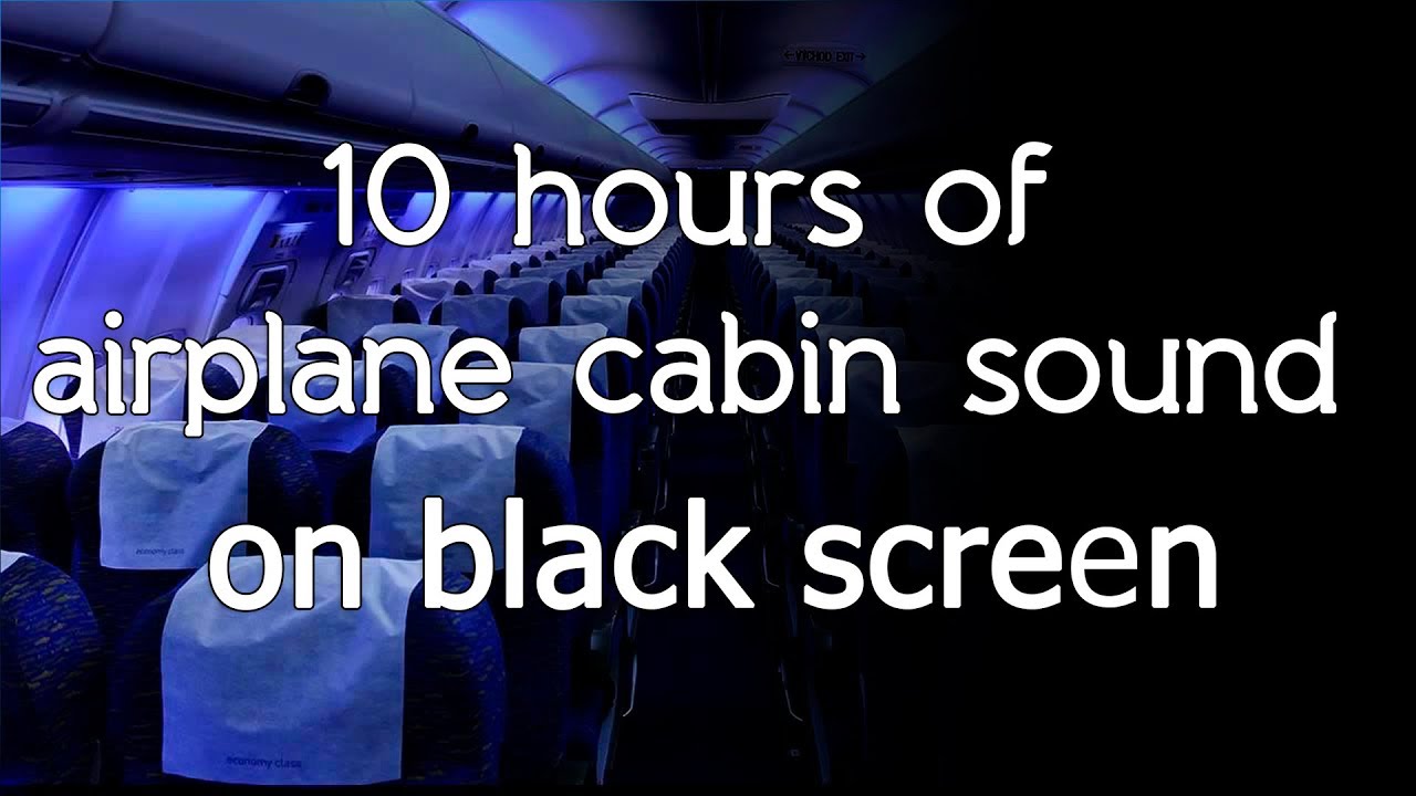 🎧 Airplane cabin sound white noise high quality sleeping studying on ...
