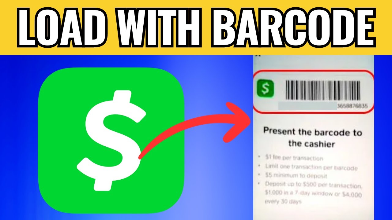 How To Load Money On Cash App Card With Barcode - YouTube
