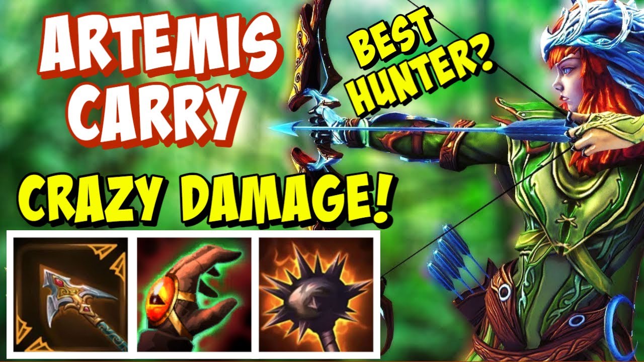 CARRY ARTEMIS GAMEPLAY SMITE - BEST HIGH DAMAGE HUNTER? - YouTube