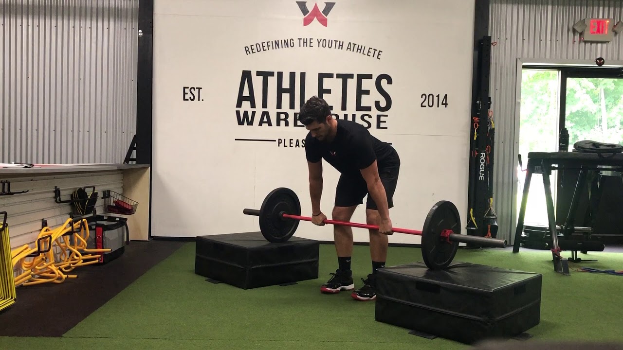 5.7 BB Below Knee Rack Pull - YouTube