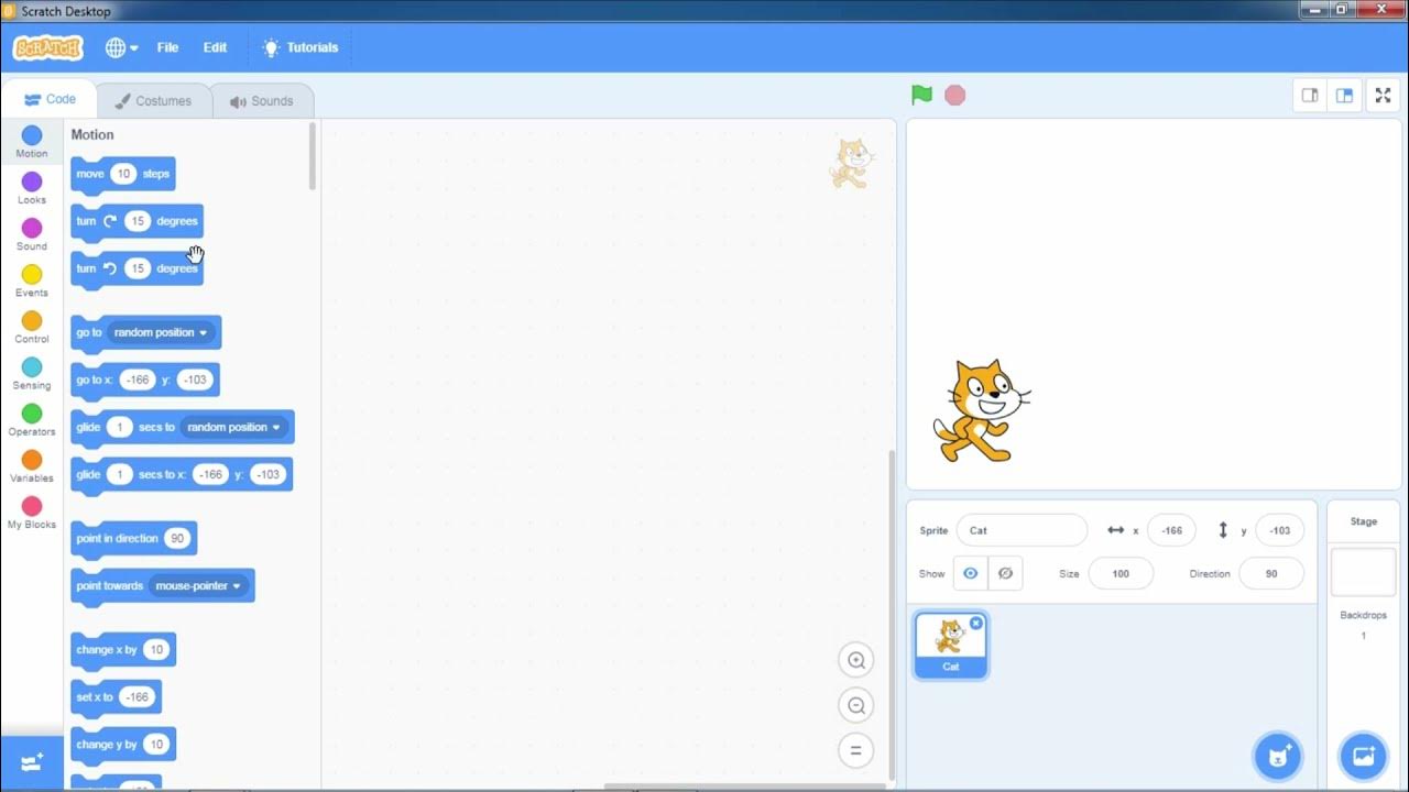 Scratch 2, turn degrees blocks - YouTube