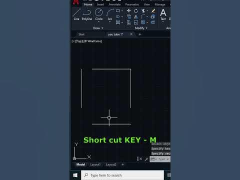 Move Command In Detail : AutoCAD - YouTube