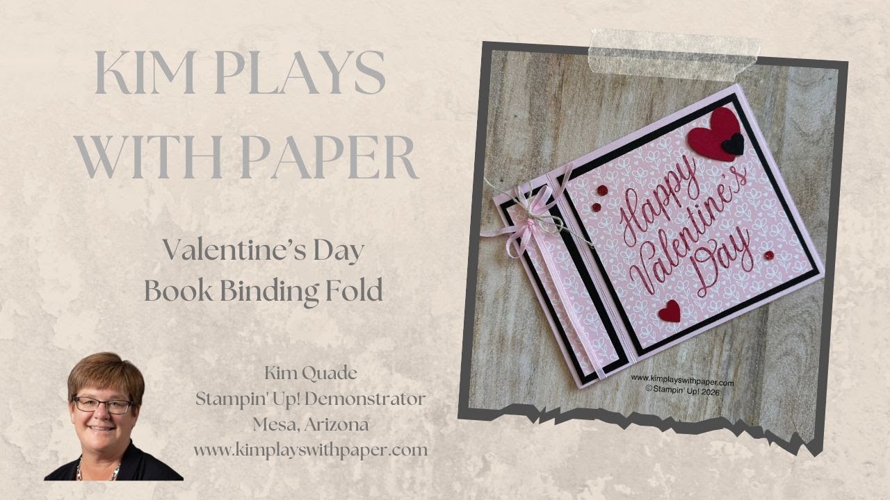 Valentine’s Day Book Binding Card - YouTube