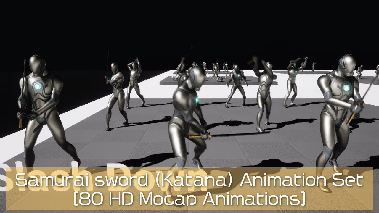 [80 HD Mocap Animations] Samurai sword (Katana) Animation Set for ...