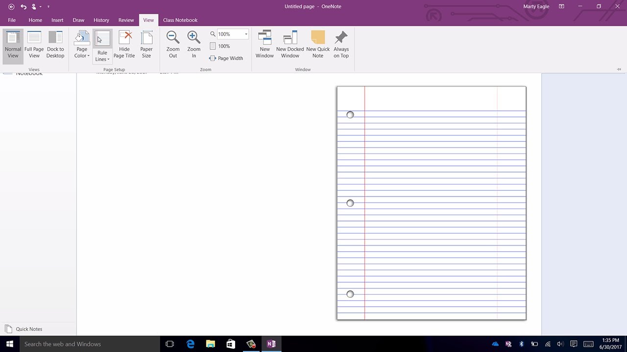 Office365 ONENOTE Changing Ruled Lines YouTube Office365 ONENOTE Changing Ruled Lines YouTube