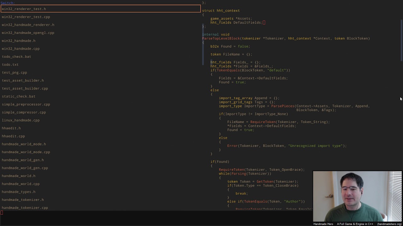 Handmade Hero Day 512 - Updating Assets via HHT Files - YouTube