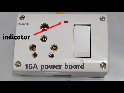 16A power board connection kaise karen /how to make a power board connection?