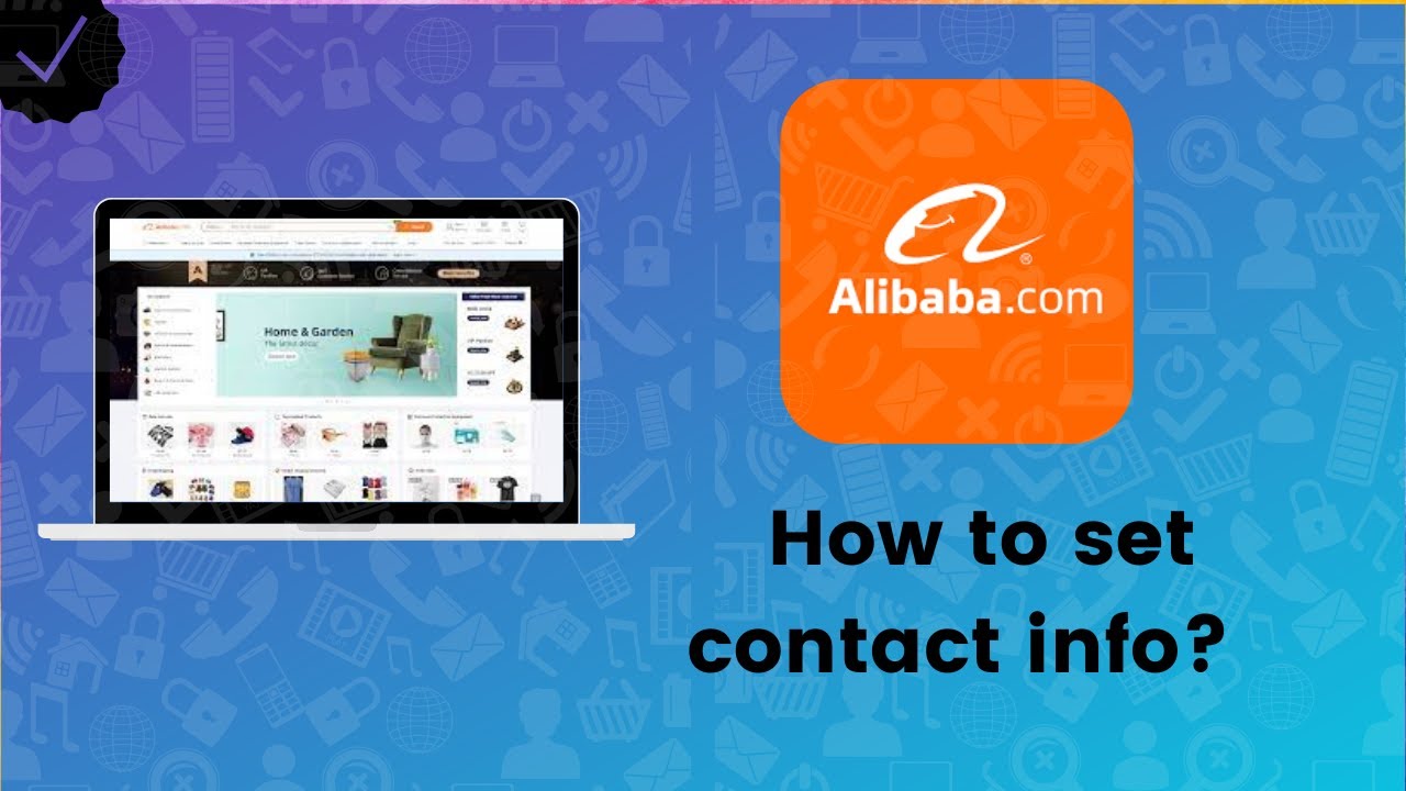 How to set the status of your contact information on Alibaba? - YouTube