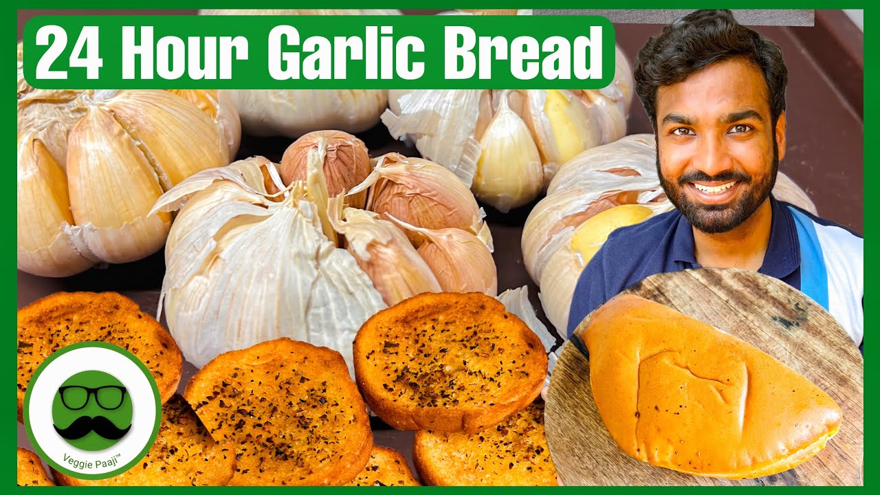 Eating Garlic Bread for 24 Hour Food Challenge | Veggie Paaji - YouTube
