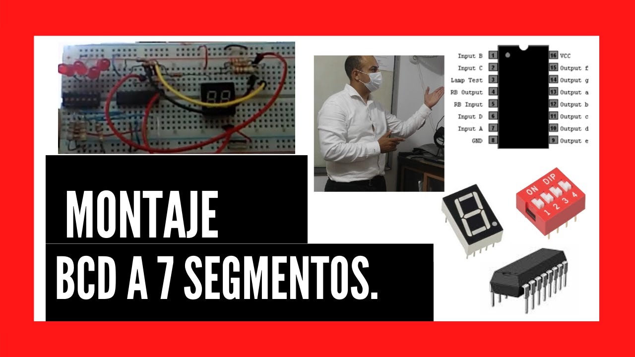 👨🏼‍🔧 Cómo Instalar DECODER 74LS48 Montaje BCD to SEVEN 7 Segmentos ...