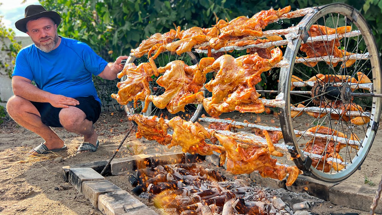 Disassembled The Bike For Such An Amazing Dish! Crispy Chicken On The ...