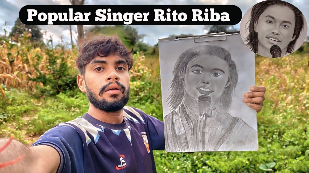 Sketch Realistic Singer Rito Riba ki Complete Ho Geye// Rito Riba ...