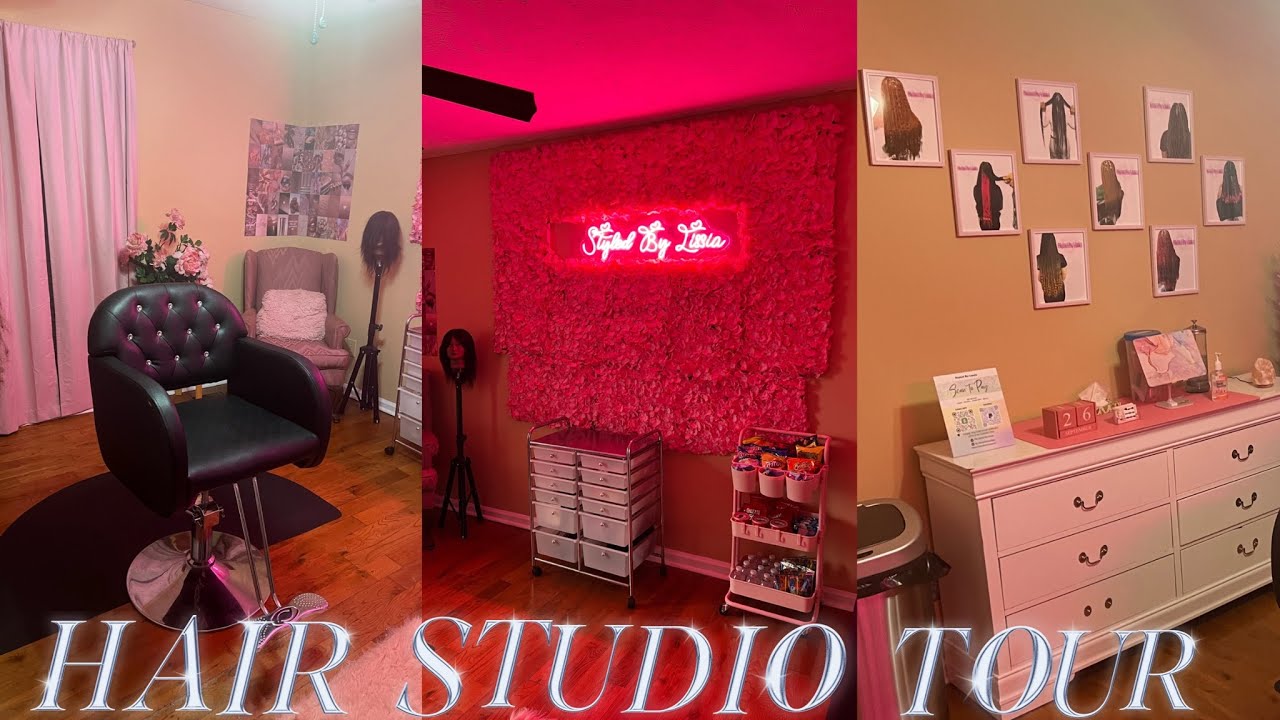 At Home Hair Studio Tour 2023 | At Home Hair Room Tour | At Home Hair ...