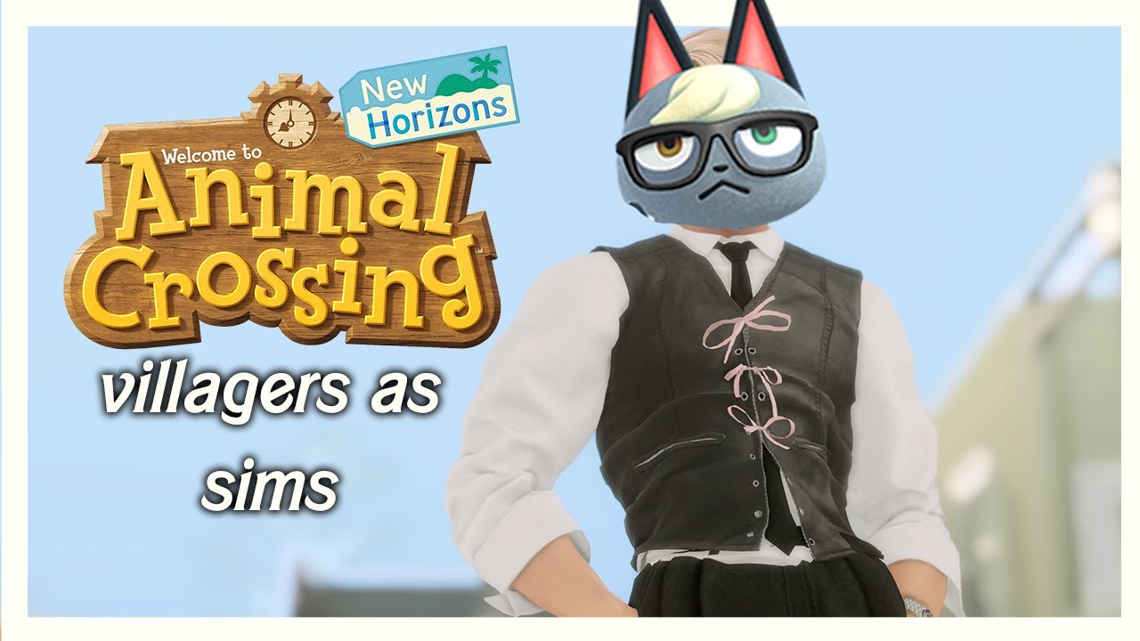 Animal Crossing Villagers as Sims- Raymond | Sims 4 create a sim - YouTube