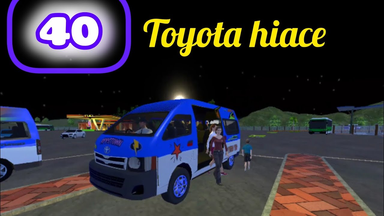 Part #40 New Toyota hiace mini bus driving game #minibus #highacegame ...