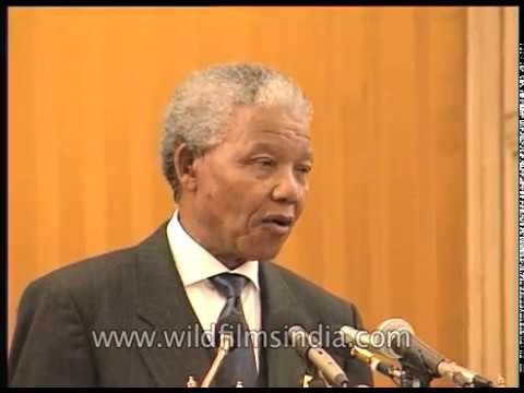Nelson Mandela in India: I would like to salute all the leaders of ...
