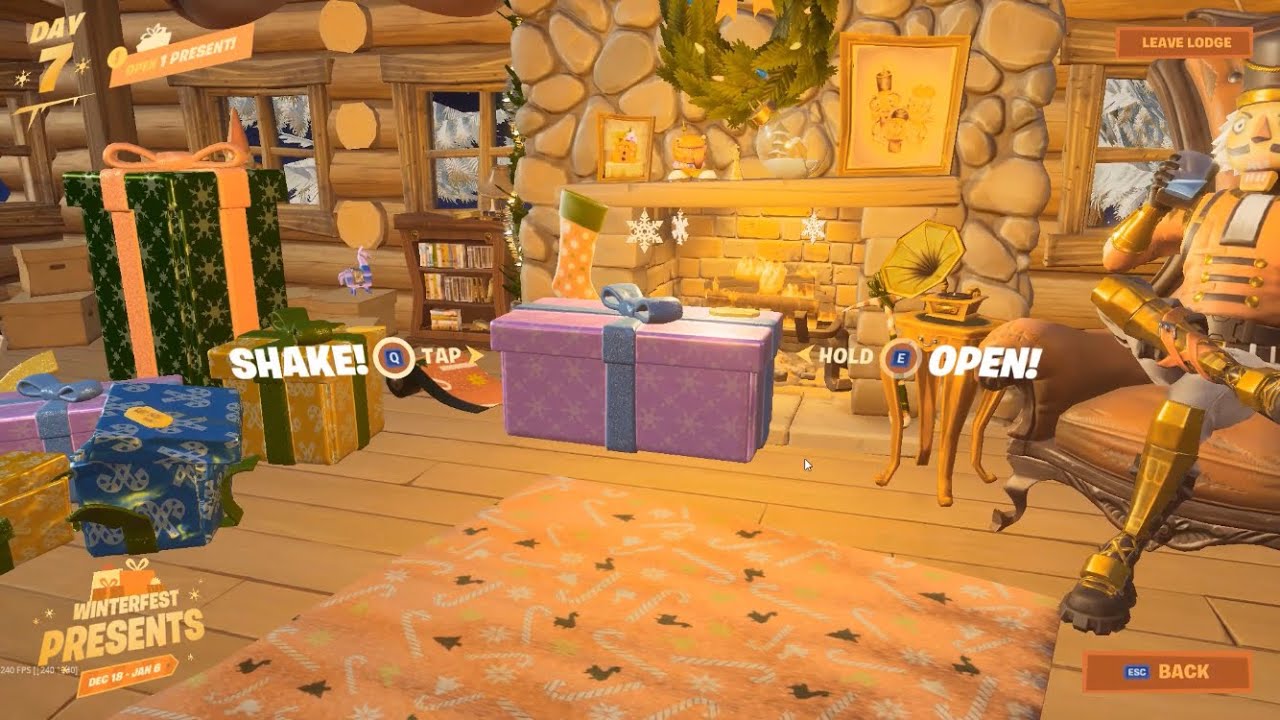 Opening The *FREE* Day 7 Winterfest Present in Fortnite! ( Merry ...