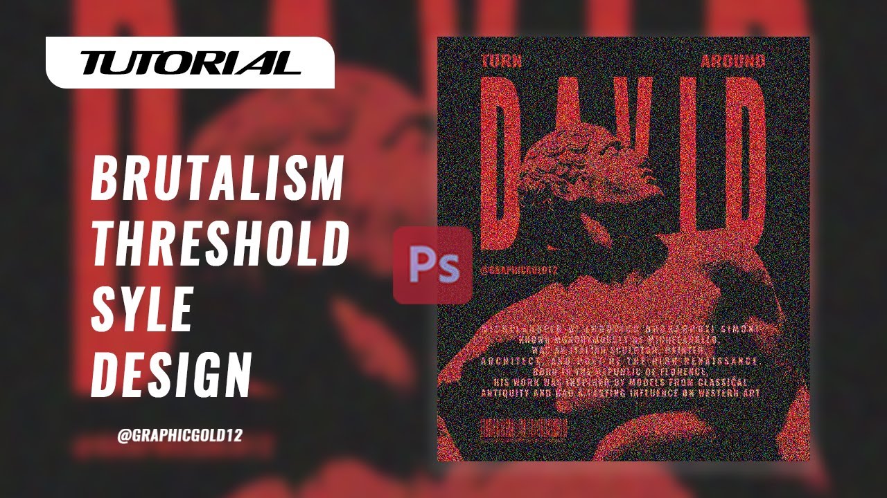 How To Make A Unique Brutalism Poster Threshold Style Design l Adobe ...