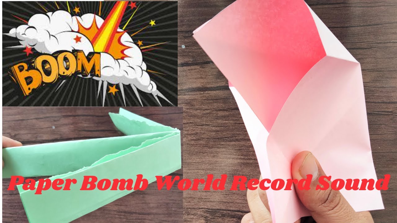 How to make a paper bomb | Tow paper popper | Paper Pataka | Easy ...