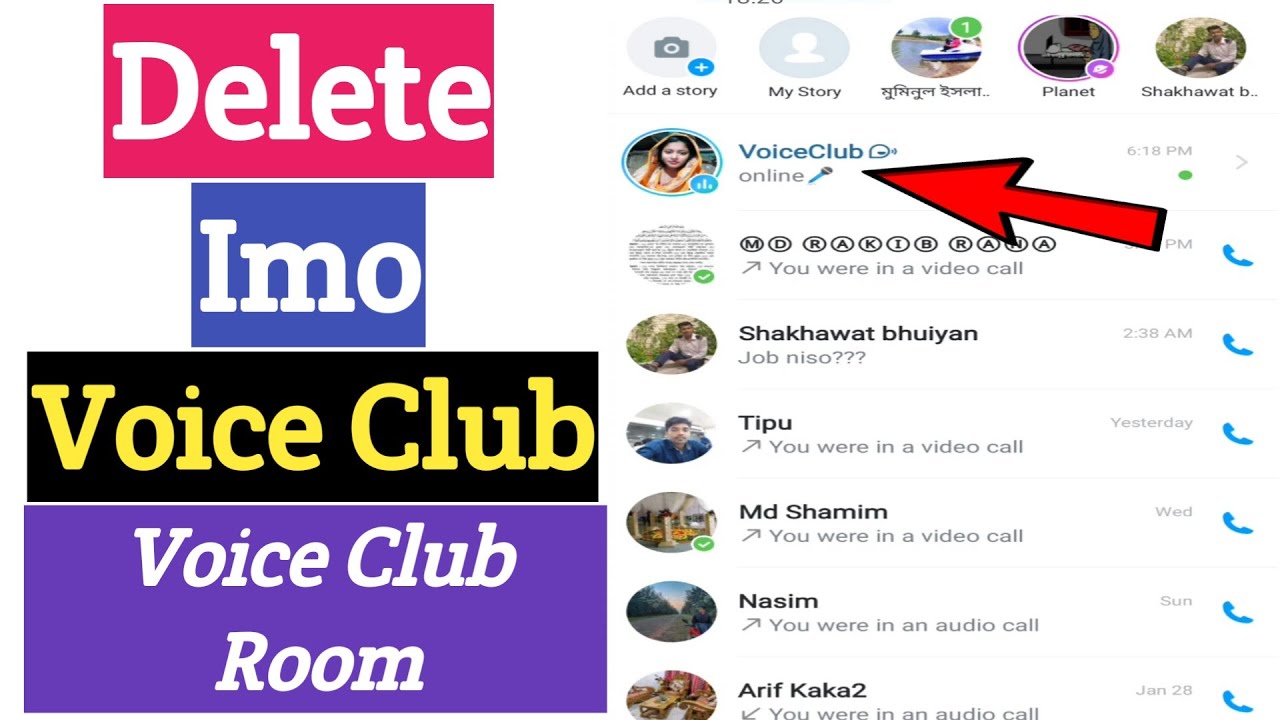 Imo Voice Club Room Delete | Imo Voice Club Delete - YouTube