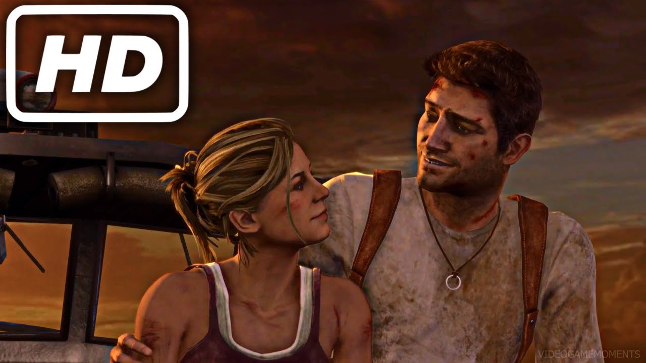 All Nathan Drake and Elena Scenes - Uncharted: Drake's Fortune ...