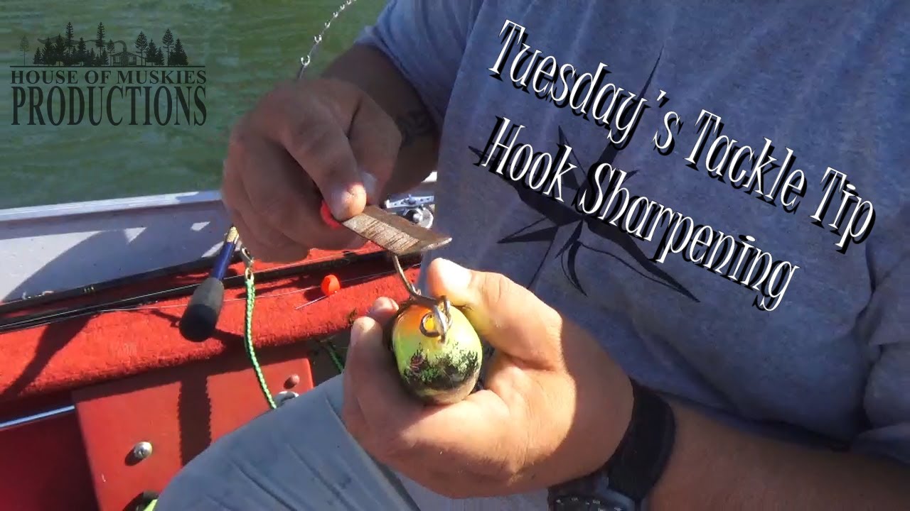 Tuesday's Tackle Tip - Hook Sharpening - YouTube