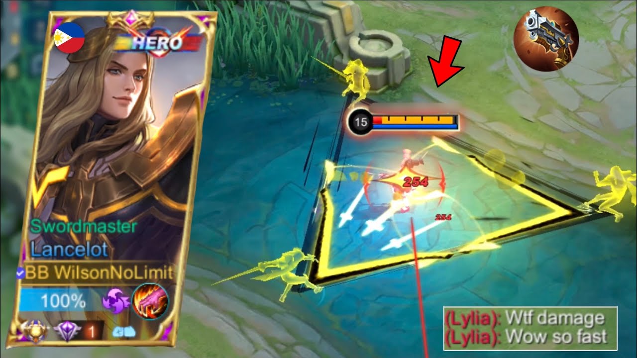 LANCELOT AGGRESSIVE ONE SHOT BUILD 🔥 | INSANE DAMAGE!! | TOP 1 LANCELOT ...