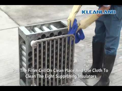 KLEAN ESP Filter Cells Cleaning Maintenance - YouTube