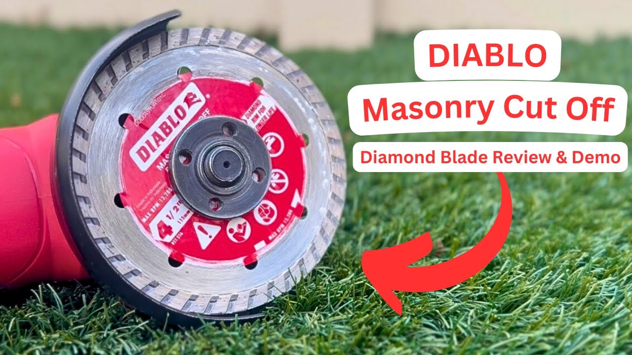 DIABLO 4.5" Diamond Blade Review and Demonstration | DIY Masonry Cut ...