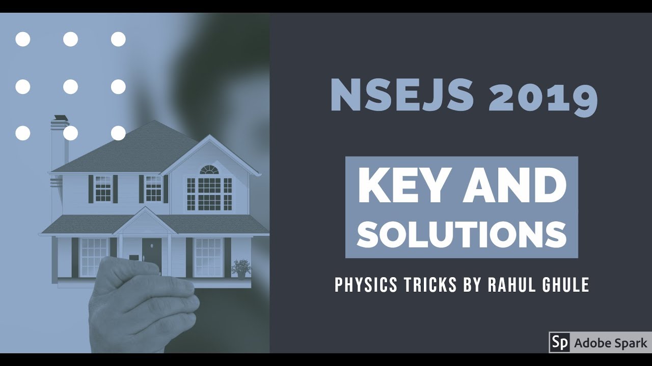 NSEJS 2019 (IJSO stage 1) Physics Solutions 24-26 - YouTube