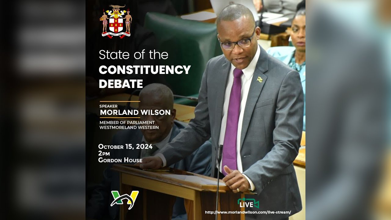 Morland Wilson MP - State of the Constituency Debate 2024 - YouTube
