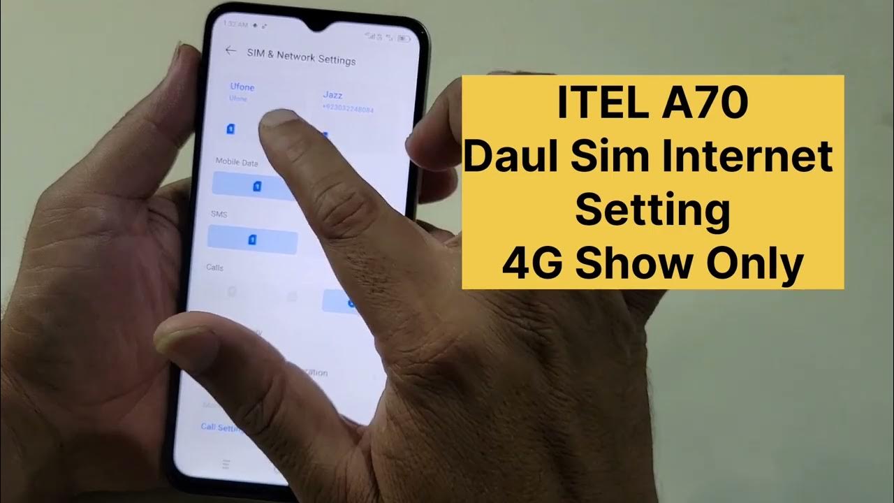 Itel A70 Daul Sim Internet setting | Apn Setting - YouTube