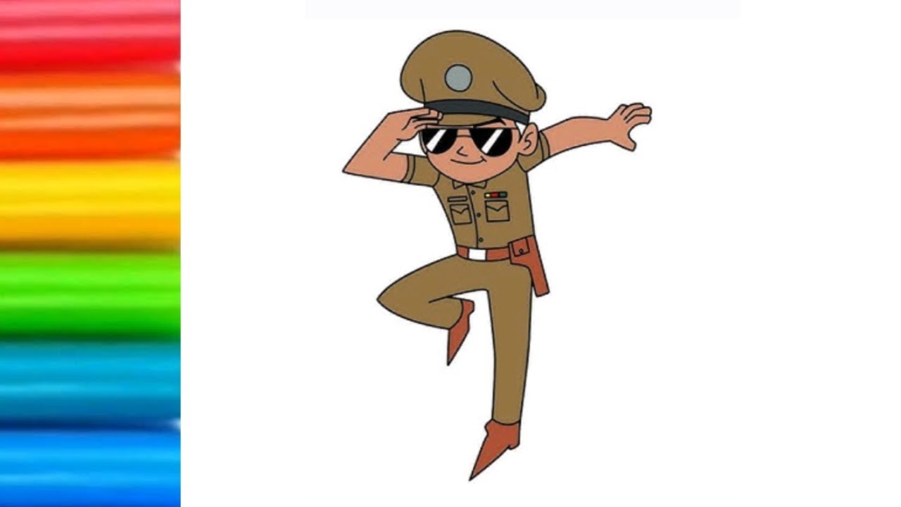 🔥🔥cute little singham drawing | easy little singham drawing | little ...