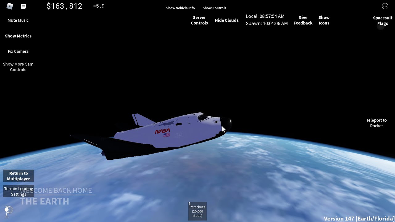 (Roblox) Space sailors Dream Chaser takeoff and landing - YouTube