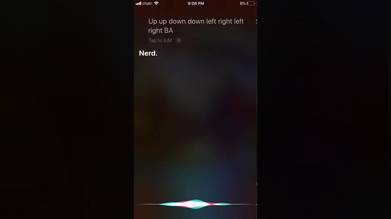 Konami code Siri Easter egg - YouTube