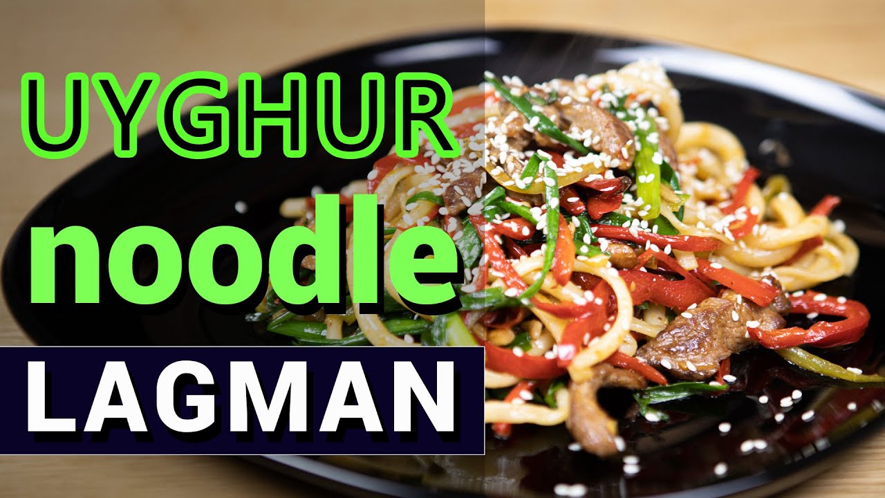 Uyghur Food_ Stirfried Lagman Noodles, Homemade, Hand-pulled, Noodle ...