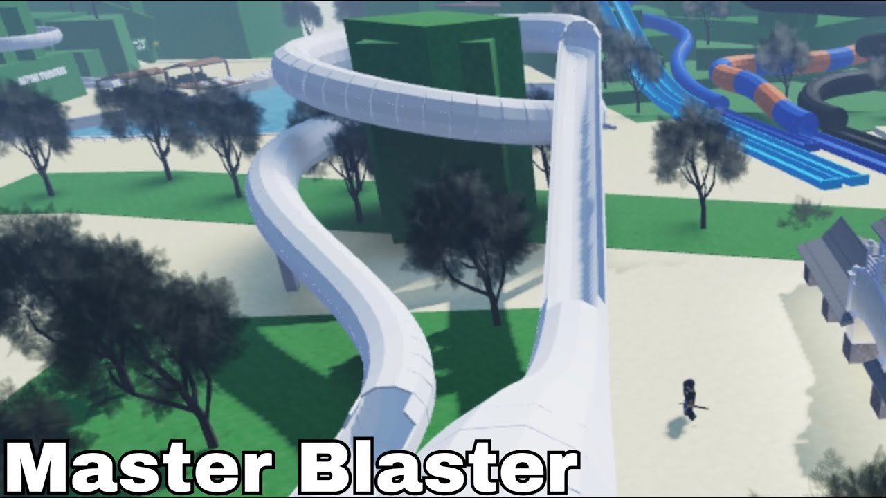 Master Blaster water slide at Grassland Splash waterpark | ROBLOX - YouTube