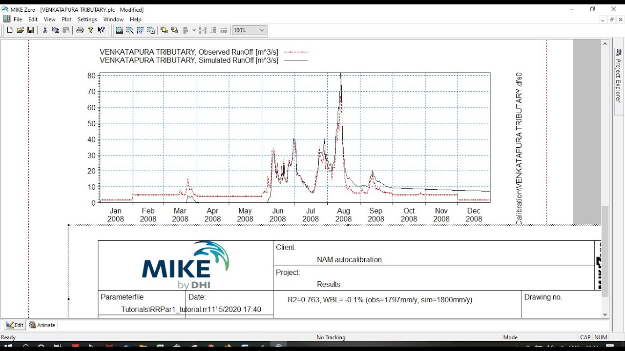 MIKE 11 NAM:Part 2-Parameter calculation and Model run - YouTube