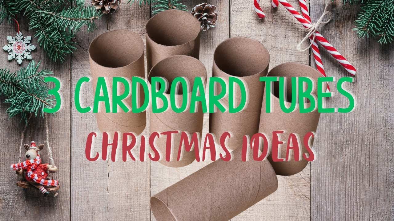 3 Cardboard Tubes Christmas Craft Ideas Christmas Diy Craft Ideas 2023 ...