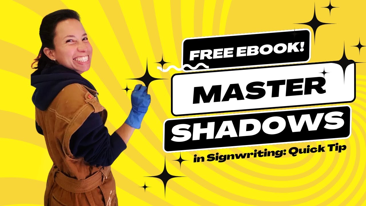 Free Ebook!: Master Shadows in Signwriting: Quick Tip - YouTube