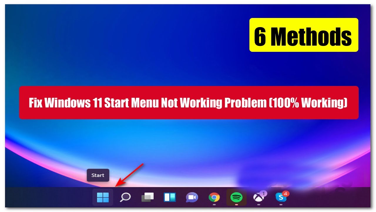 How To Fix Windows 11 Start Menu Not Working Problem 100 Working how-to-fix-windows-11-start-menu-not-working-problem-100-working