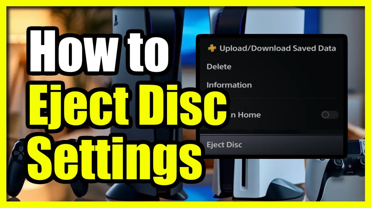How to Eject a DISC on PS5 if Button is Broken (Settings Eject) - YouTube