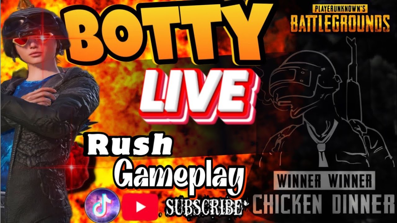 BOTTY LIVE | TEAM CODE |RUSH GAMEPLAY | PUBG MOBILE - YouTube