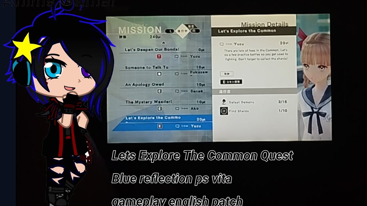 Lets Explore The Common Quest (Blue reflection ps vita gameplay english ...