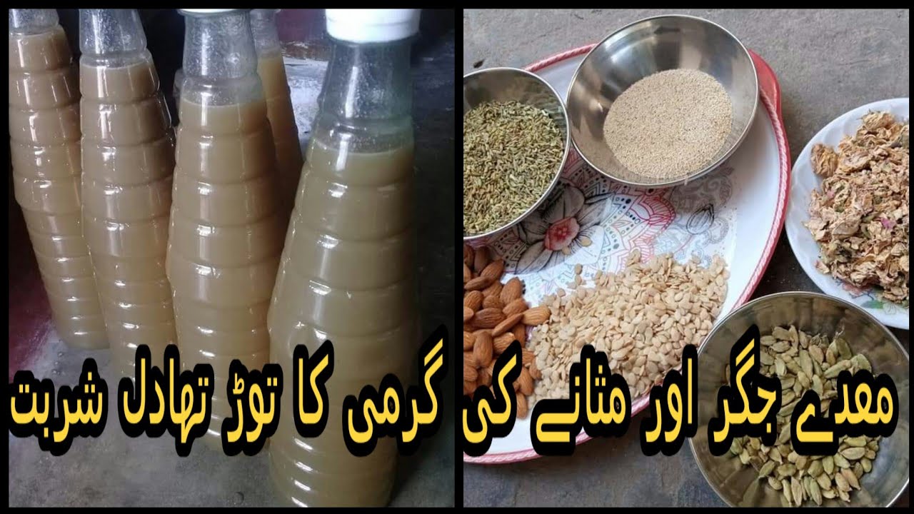 Thadal sharbat recipe in urdu hindi/thadal sharbat ghar bnany ka asan ...