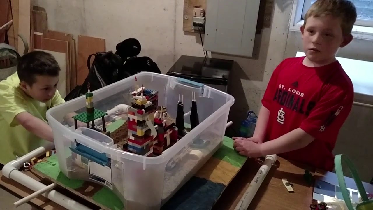 Lego Shake Table Earthquake Science Fair EQ on Sand Foundations - YouTube